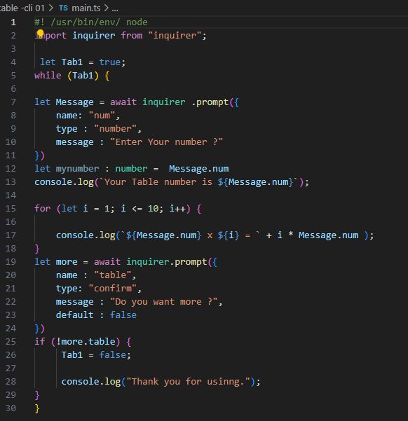 Day 1 of 100 Days of Code: TypeScript Table Project | Kabir Iqbal ... Day 1 of 100 Days of Code: TypeScript Table Project | Kabir Iqbal ...