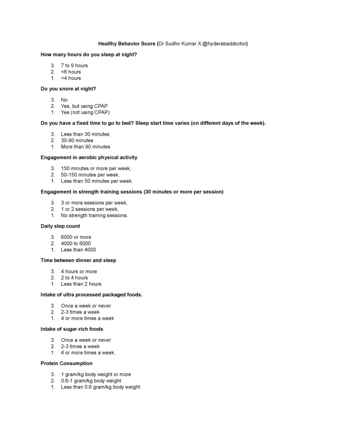 Dr Sudhir Kumar on LinkedIn: Healthy Behavior Score (Dr Sudhir Kumar ... Dr Sudhir Kumar on LinkedIn: Healthy Behavior Score (Dr Sudhir Kumar ...