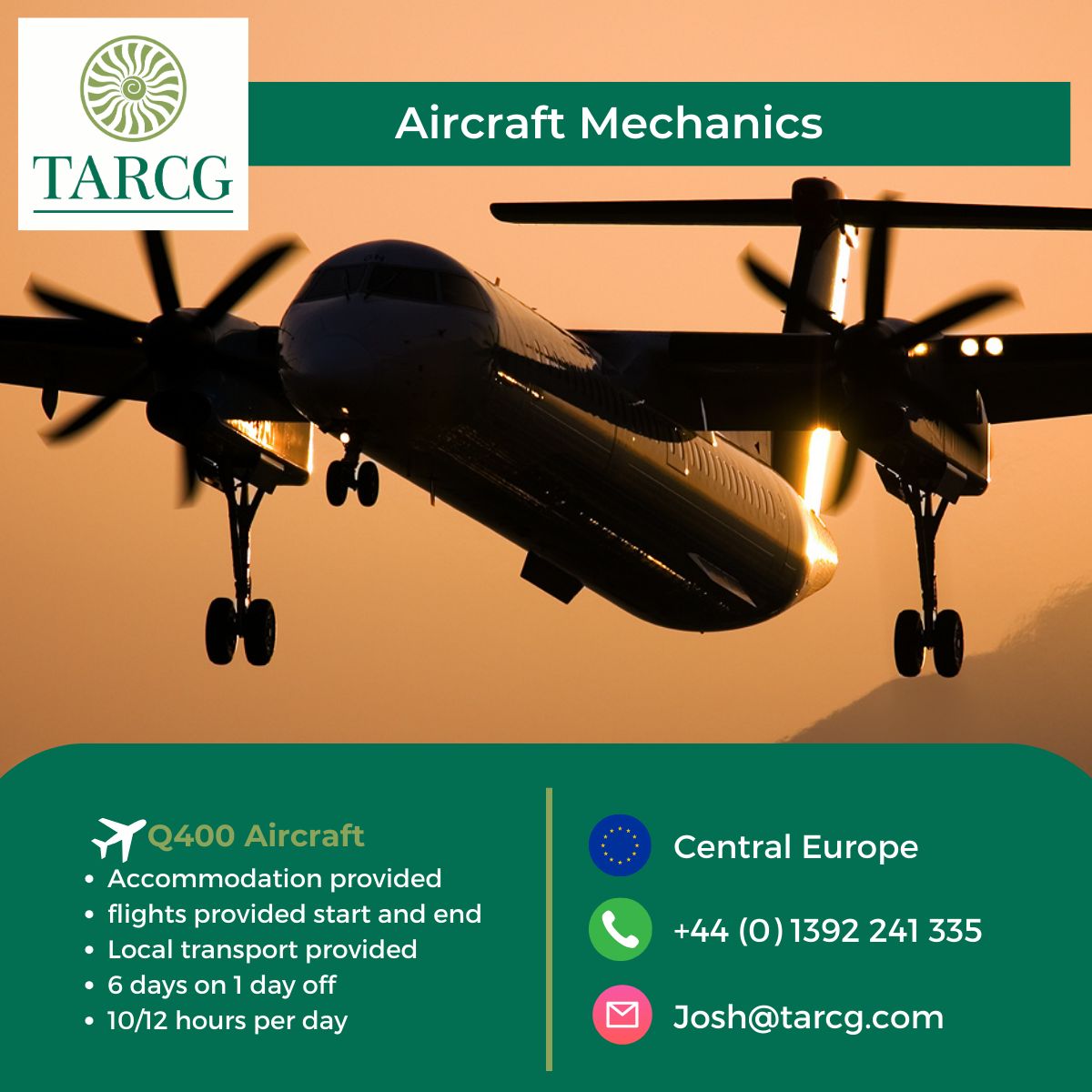 Josh Sanchez (CertRP) on LinkedIn: ⏰ New Contract - Q400 Mechanics ... Josh Sanchez (CertRP) on LinkedIn: ⏰ New Contract - Q400 Mechanics ...