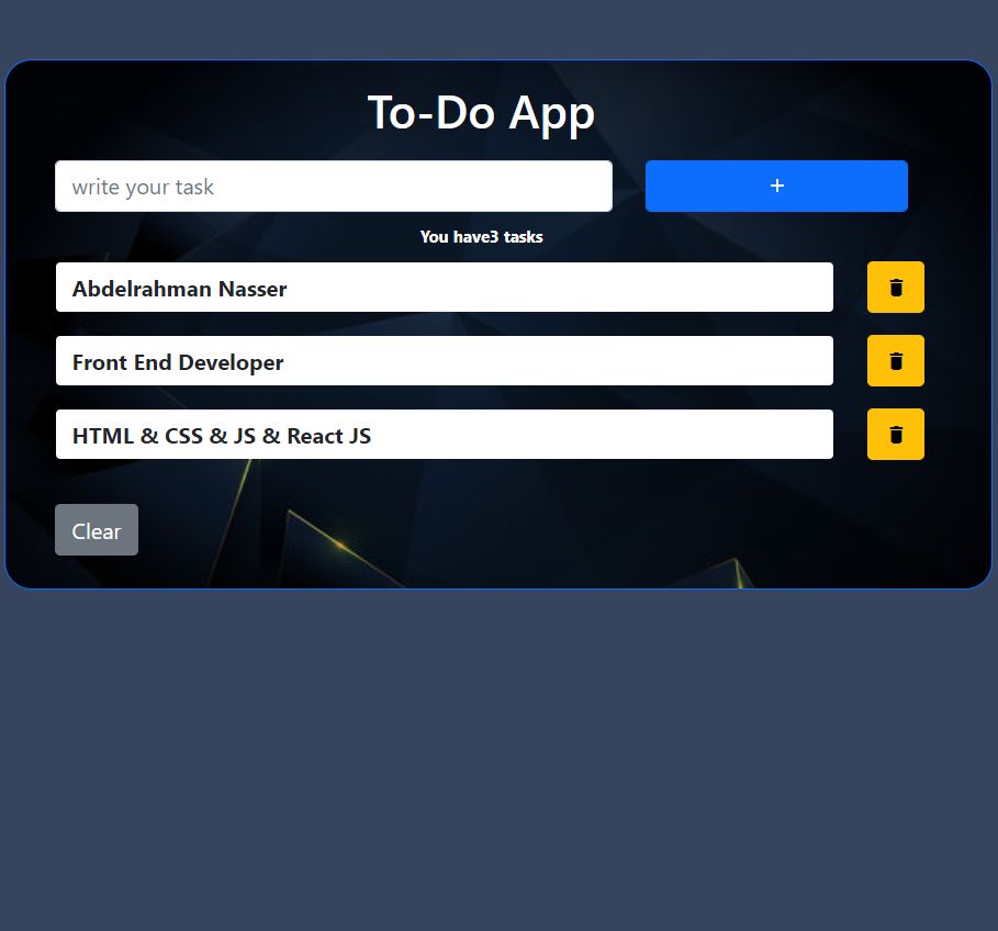 Abdelrahman Nasser on LinkedIn: A Web Application Written with React JS ... Abdelrahman Nasser on LinkedIn: A Web Application Written with React JS ...