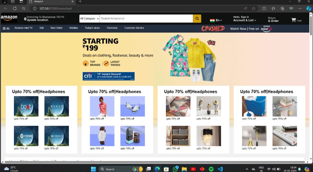 SUBHAM SWAIN on LinkedIn: #webdevelopment #html #css #amazonclone # ... SUBHAM SWAIN on LinkedIn: #webdevelopment #html #css #amazonclone # ...