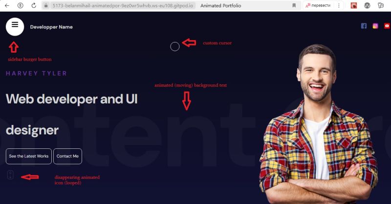 Mykhailo Bilan on LinkedIn: 😎 Animated Portfolio 😎 React & FrameMotion ... Mykhailo Bilan on LinkedIn: 😎 Animated Portfolio 😎 React & FrameMotion ...