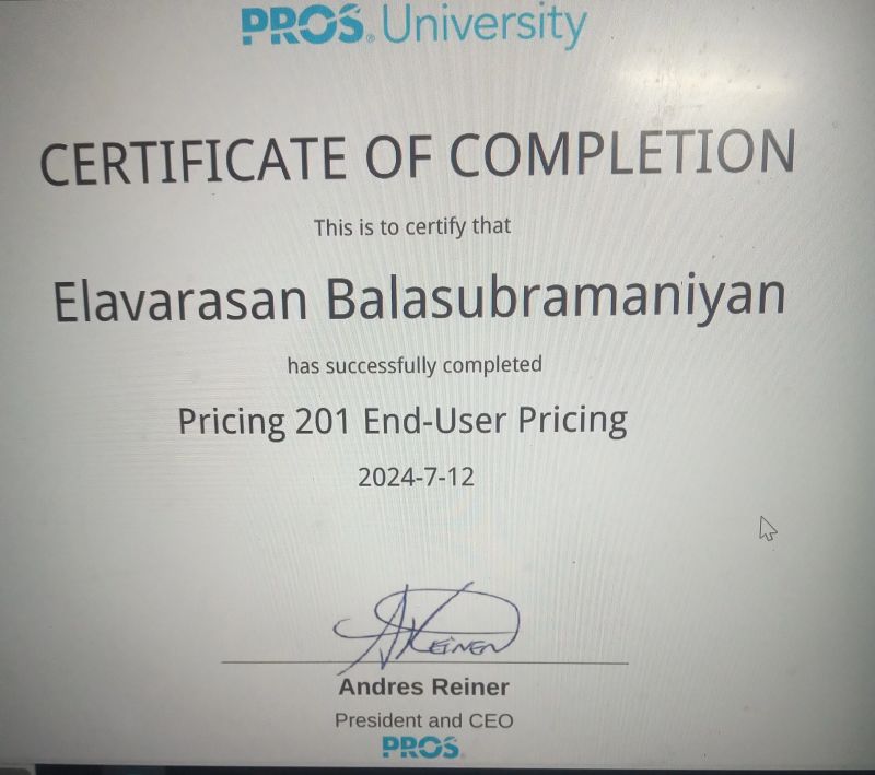 Elavarasan Balasubramanian on LinkedIn: I am happy to share that obtain ... Elavarasan Balasubramanian on LinkedIn: I am happy to share that obtain ...