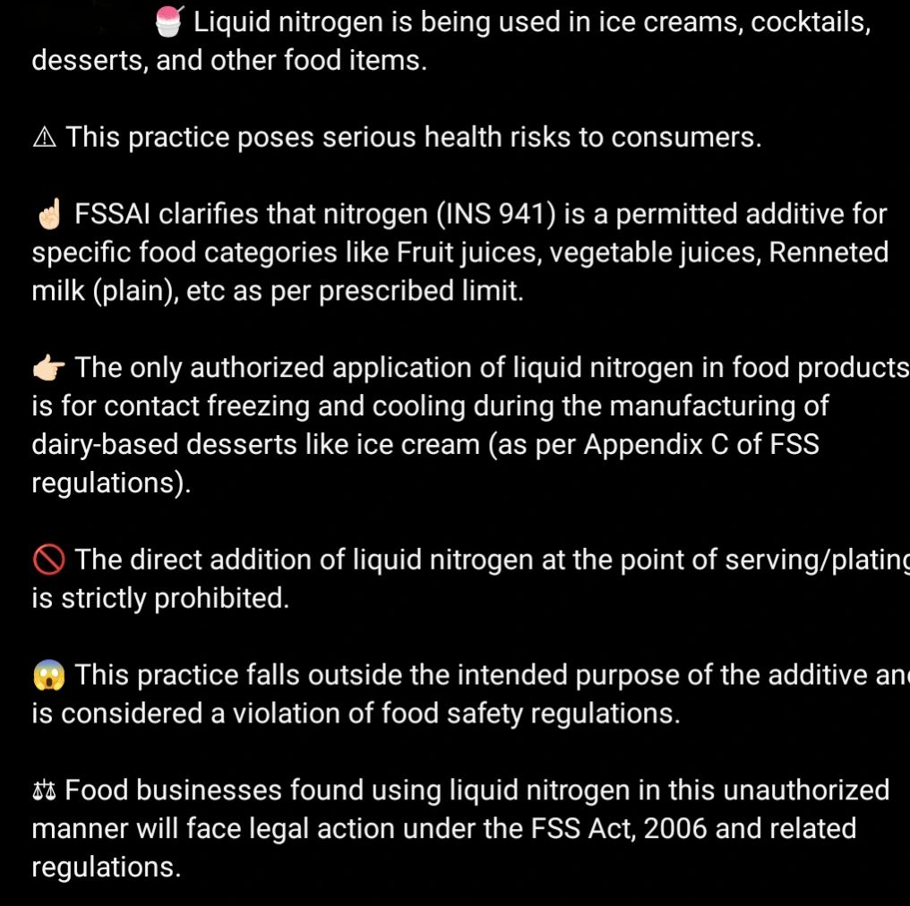 Aman Choudhary on LinkedIn: โ ๏ธ FSSAI strictly prohibited use of liquid ... Aman Choudhary on LinkedIn: โ ๏ธ FSSAI strictly prohibited use of liquid ...