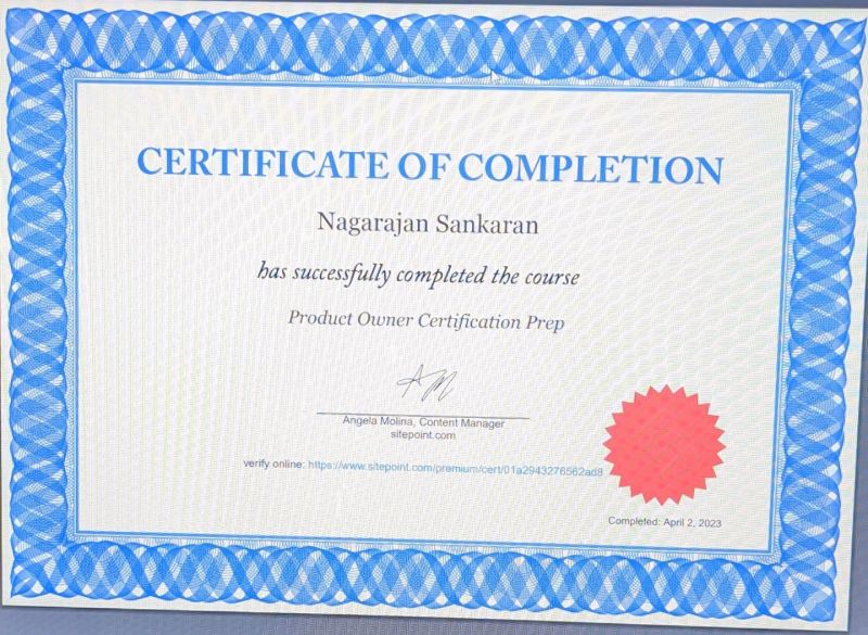 Nagarajan Sankaran on LinkedIn: product Owner Nagarajan Sankaran on LinkedIn: product Owner