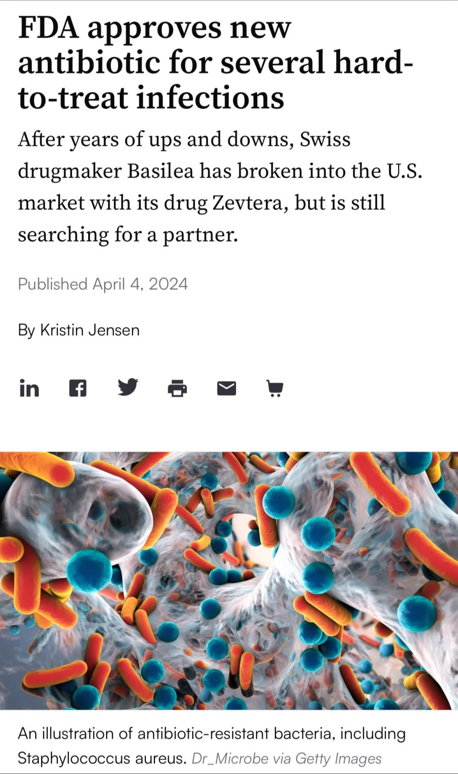 Frédéric Caufrier, PhD on LinkedIn: FDA approves new antibiotic for ... Frédéric Caufrier, PhD on LinkedIn: FDA approves new antibiotic for ...