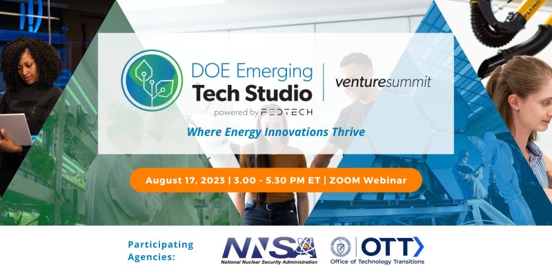 FedTech on LinkedIn: DOE Emerging Tech Studio | Venture Summit FedTech on LinkedIn: DOE Emerging Tech Studio | Venture Summit