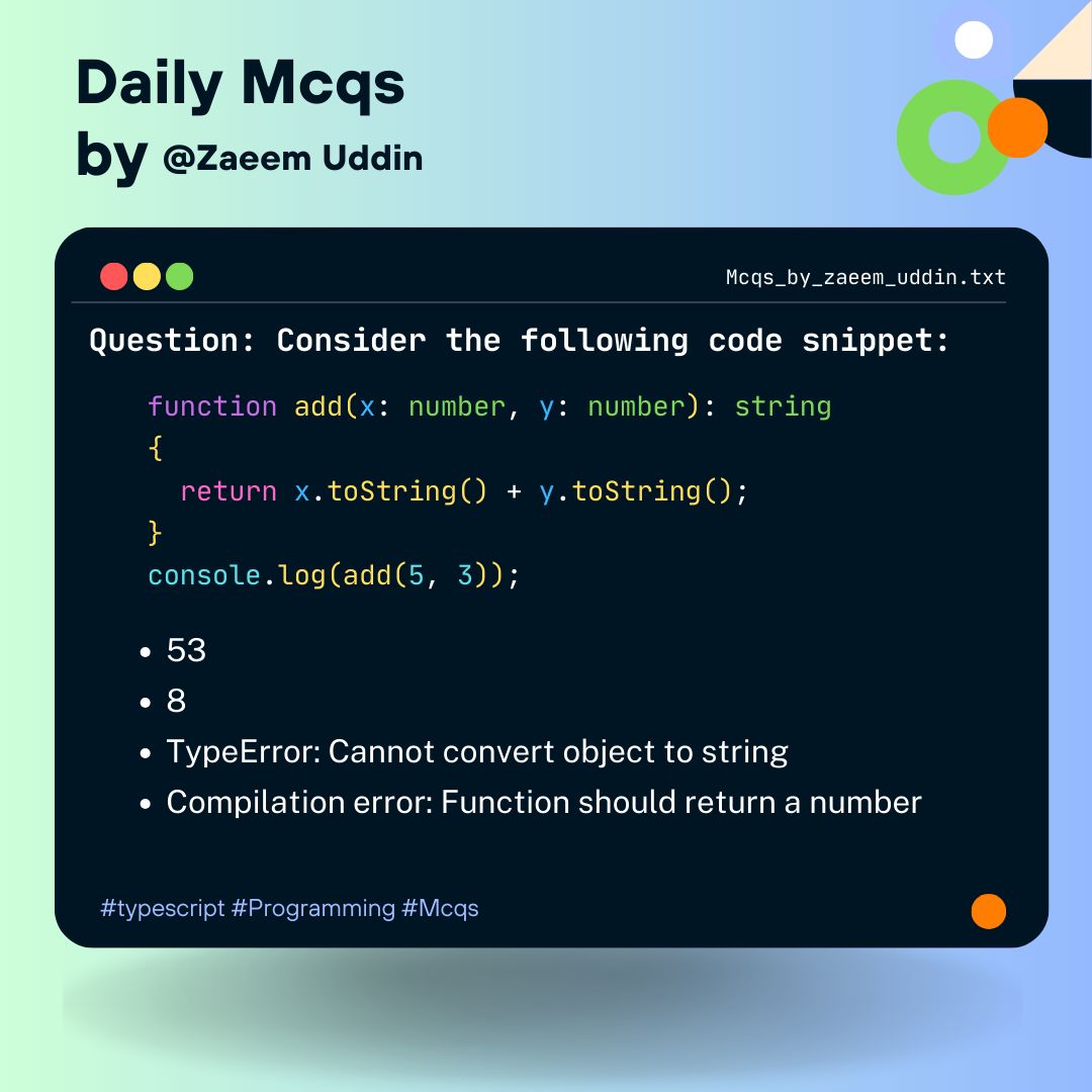 Zaeem Uddin on LinkedIn: #typescript #javascript #programming #webdev # ... Zaeem Uddin on LinkedIn: #typescript #javascript #programming #webdev # ...