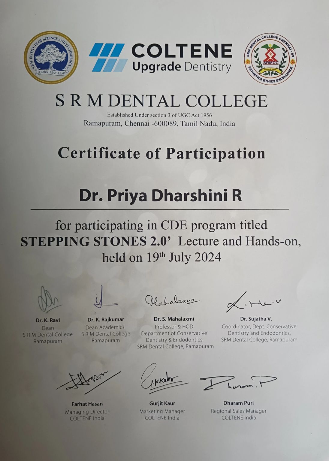 Priya Dharshini R on LinkedIn: I'm excited to announce that Coltene has ... Priya Dharshini R on LinkedIn: I'm excited to announce that Coltene has ...