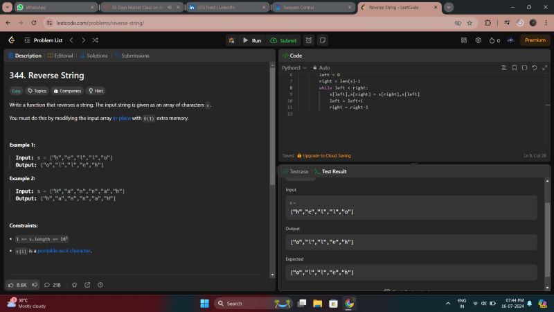 Aravinnth S on LinkedIn: #100daysofleetcode #algorithmarchitect # ... Aravinnth S on LinkedIn: #100daysofleetcode #algorithmarchitect # ...
