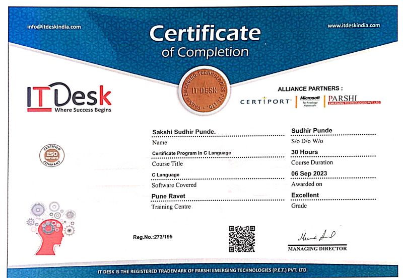 Sakshi Punde on LinkedIn: #cprogramming #codingjourney # ... Sakshi Punde on LinkedIn: #cprogramming #codingjourney # ...