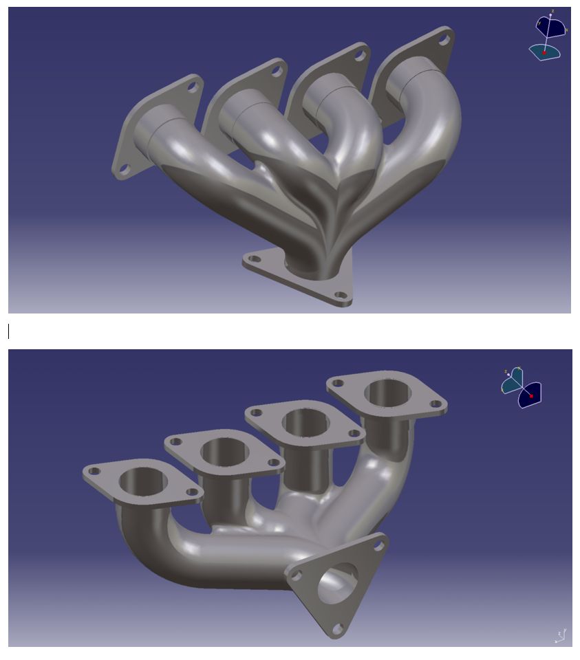 4-cylinder Exhaust Manifold with Catia V5 | Sarath Madavakkara Sathish ... 4-cylinder Exhaust Manifold with Catia V5 | Sarath Madavakkara Sathish ...