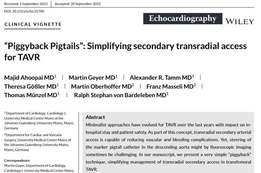 Univ.-Prof.Dr. Ralph Stephan von Bardeleben on LinkedIn: #tavi #tavr Univ.-Prof.Dr. Ralph Stephan von Bardeleben on LinkedIn: #tavi #tavr