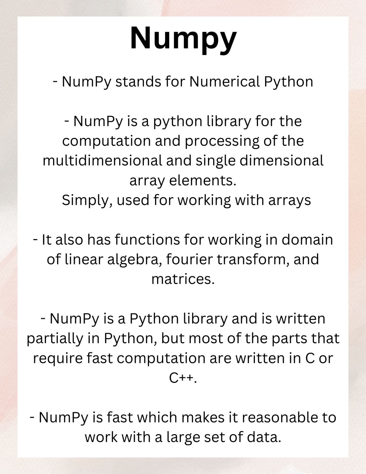 NIKITHANRAJ A on LinkedIn: #sevendaychallenge #numpy #python # ... NIKITHANRAJ A on LinkedIn: #sevendaychallenge #numpy #python # ...