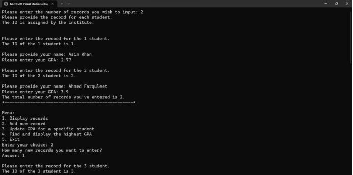 Asim Khan on LinkedIn: #cplusplus #programming #studentrecords # ... Asim Khan on LinkedIn: #cplusplus #programming #studentrecords # ...