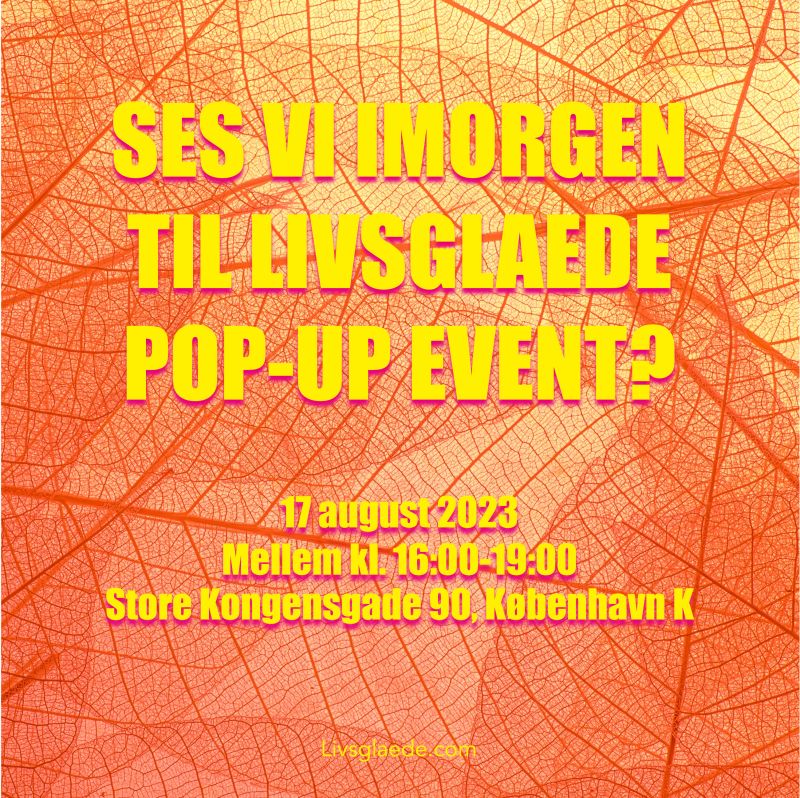 LIVSGLAEDE på LinkedIn: #popupevent #livsglæde #livsglaede # ... LIVSGLAEDE på LinkedIn: #popupevent #livsglæde #livsglaede # ...