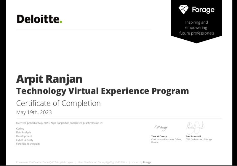 Arpit Ranjan on LinkedIn: completed virtual task: coding, cyber ... Arpit Ranjan on LinkedIn: completed virtual task: coding, cyber ...