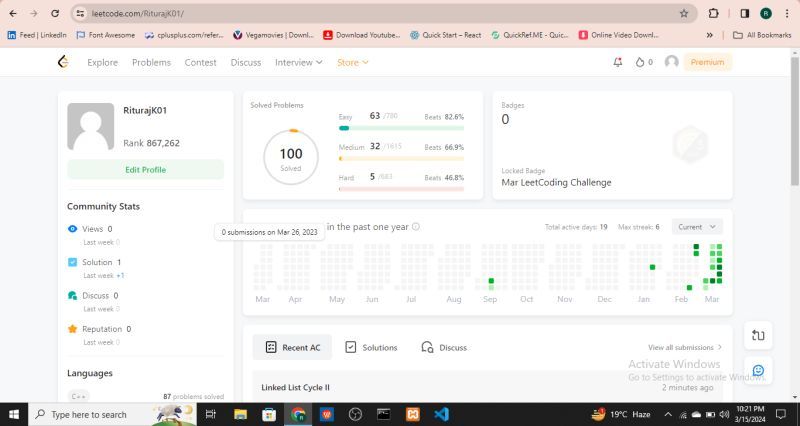Ritu Raj on LinkedIn: #leetcode #coding #programming #c #achievement # ... Ritu Raj on LinkedIn: #leetcode #coding #programming #c #achievement # ...