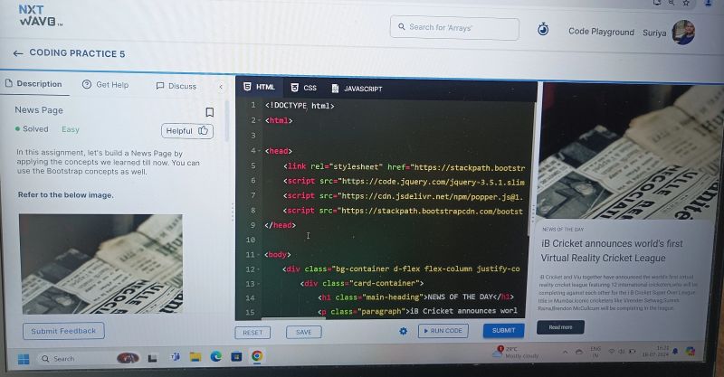Suriya Suriya on LinkedIn: #day1 #30daysofcoding #30daysofcoding #ccbp ... Suriya Suriya on LinkedIn: #day1 #30daysofcoding #30daysofcoding #ccbp ...