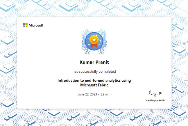 Kumar Pranit on LinkedIn: Today I earned my Kumar Pranit on LinkedIn: Today I earned my