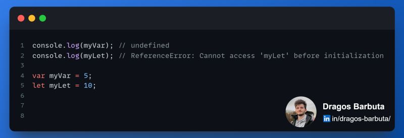 Dragos Barbuta on LinkedIn: #javascript #javascript #temporaldeadzone # ... Dragos Barbuta on LinkedIn: #javascript #javascript #temporaldeadzone # ...