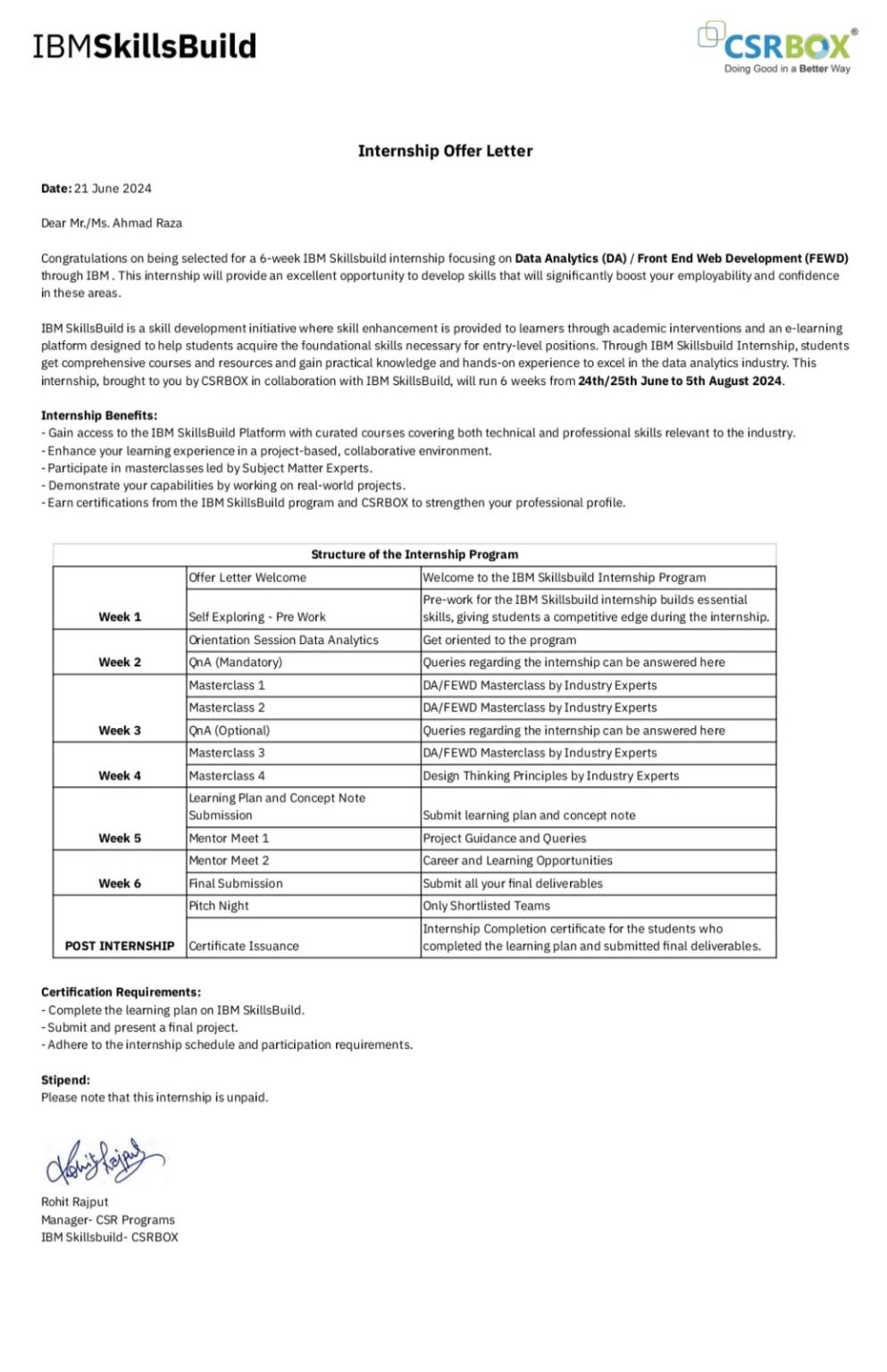 Ahmad Raza on LinkedIn: #ibm #internship #skillsbuild #webdevelopment # ... Ahmad Raza on LinkedIn: #ibm #internship #skillsbuild #webdevelopment # ...
