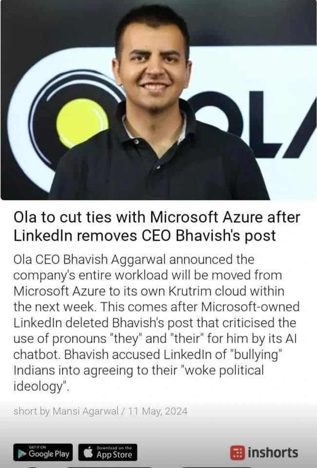 Dev Karlekar on LinkedIn: #bhavishaggarwal #ola Dev Karlekar on LinkedIn: #bhavishaggarwal #ola