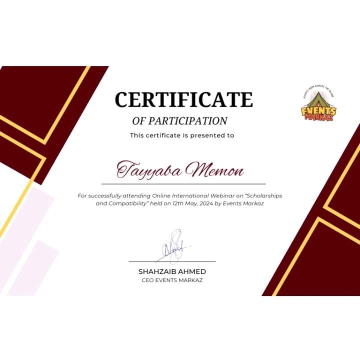 Tayyaba Memon on LinkedIn: I successfully attended an international ... Tayyaba Memon on LinkedIn: I successfully attended an international ...
