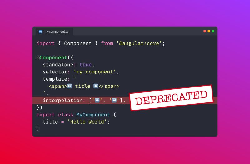 Davide Passafaro on LinkedIn: #angular #deprecated #ngupdate #frontend ... Davide Passafaro on LinkedIn: #angular #deprecated #ngupdate #frontend ...