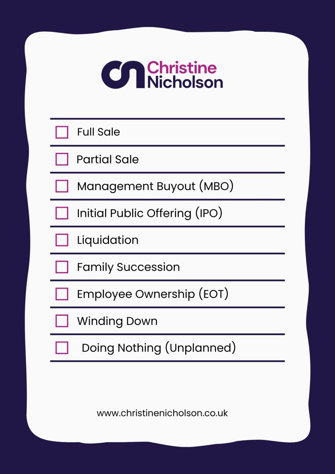 Christine Nicholson on LinkedIn: #exitplanning #successionplanning # ... Christine Nicholson on LinkedIn: #exitplanning #successionplanning # ...