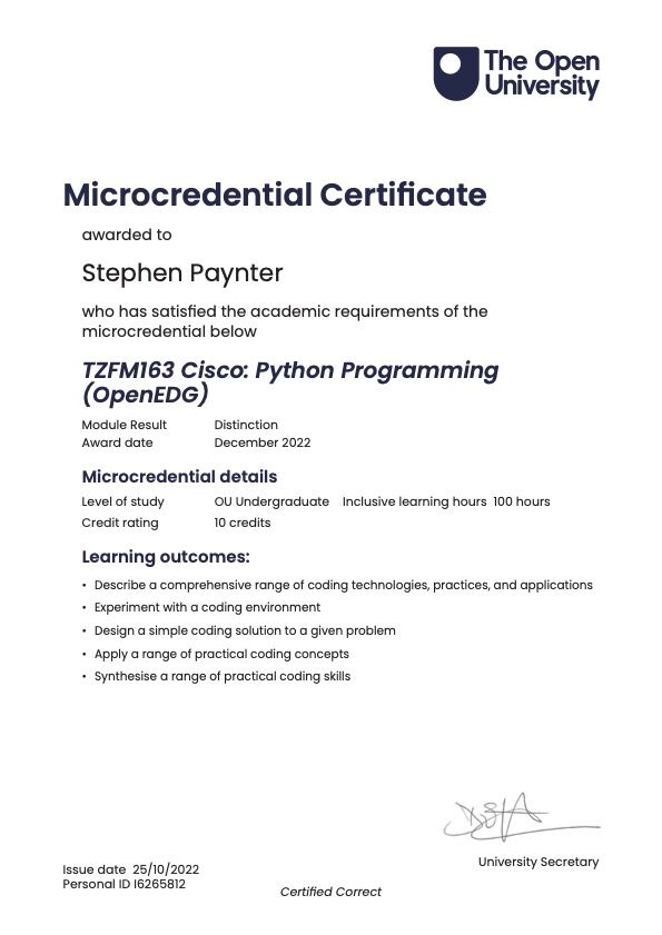Stephen Paynter on LinkedIn: #python #programming #university Stephen Paynter on LinkedIn: #python #programming #university