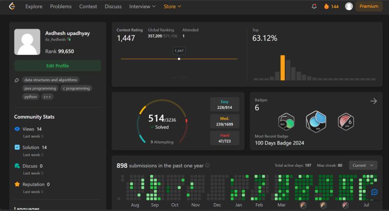 Avdhesh upadhyay on LinkedIn: #coding #programming #leetcode # ... Avdhesh upadhyay on LinkedIn: #coding #programming #leetcode # ...