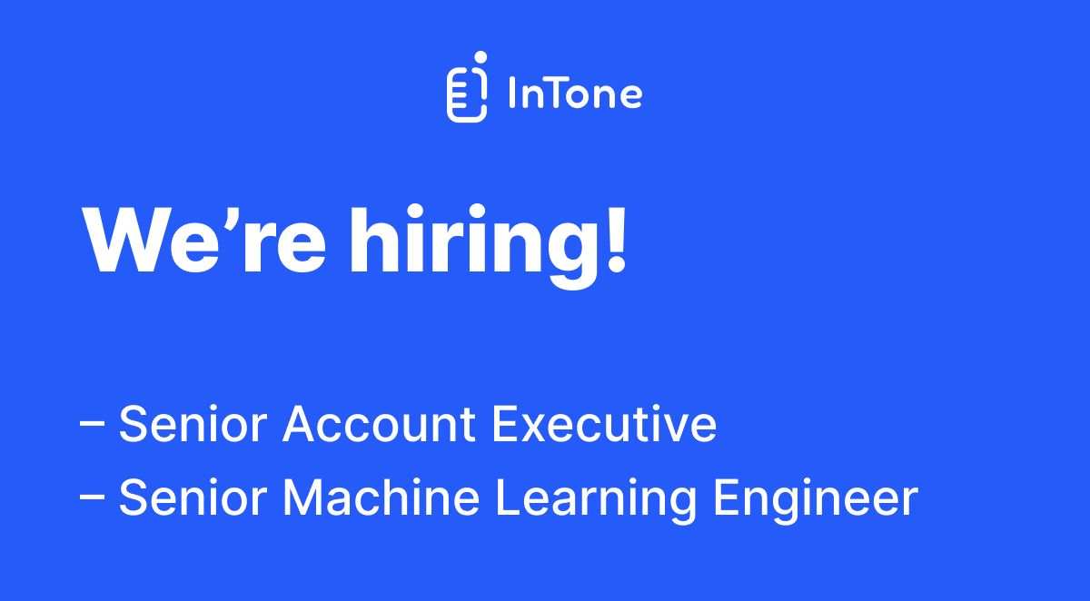 InTone on LinkedIn: #intone #hiring #ai #jobs InTone on LinkedIn: #intone #hiring #ai #jobs