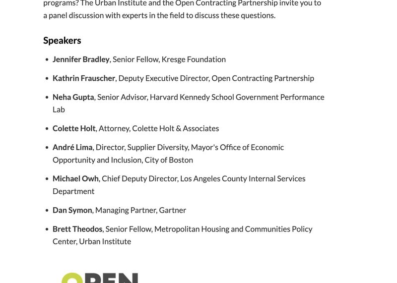 Open Contracting Partnership on LinkedIn: Government Procurement from ... Open Contracting Partnership on LinkedIn: Government Procurement from ...