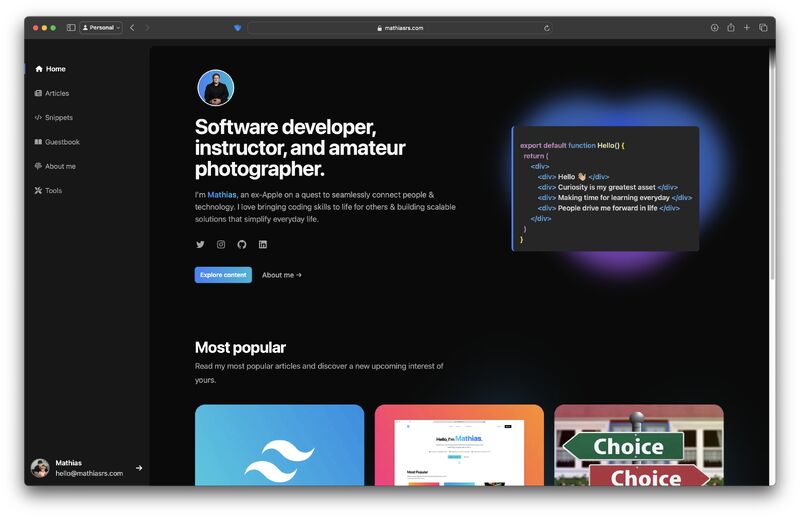 Mathias Sorensen on LinkedIn: #webdevelopment #react #nextjs # ... Mathias Sorensen on LinkedIn: #webdevelopment #react #nextjs # ...