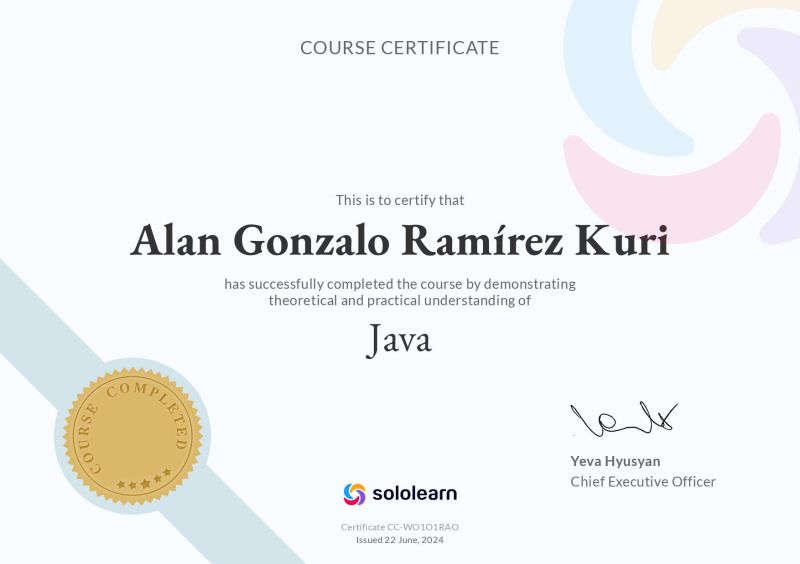 Alan Gonzalo Ramirez Kuri on LinkedIn: #java #programming # ... Alan Gonzalo Ramirez Kuri on LinkedIn: #java #programming # ...