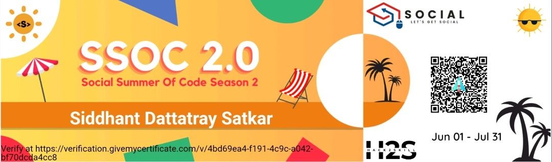 Siddhant Satkar on LinkedIn: #community #ssoc #social #opensource Siddhant Satkar on LinkedIn: #community #ssoc #social #opensource