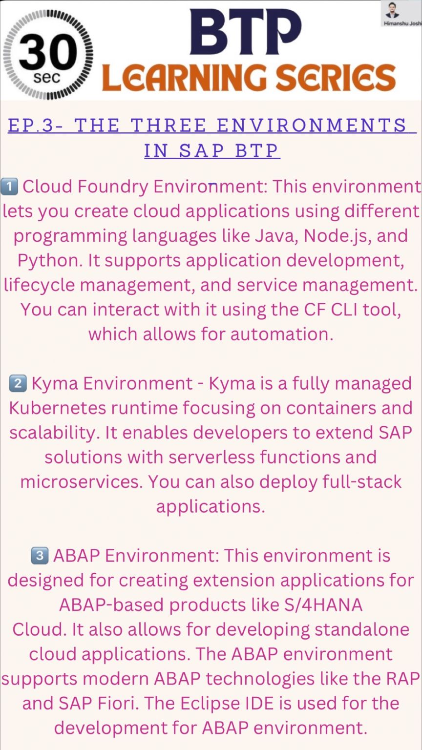 Himanshu Joshi on LinkedIn: #sap #sapabap #abap #abapcloud #btp #sapbtp ... Himanshu Joshi on LinkedIn: #sap #sapabap #abap #abapcloud #btp #sapbtp ...