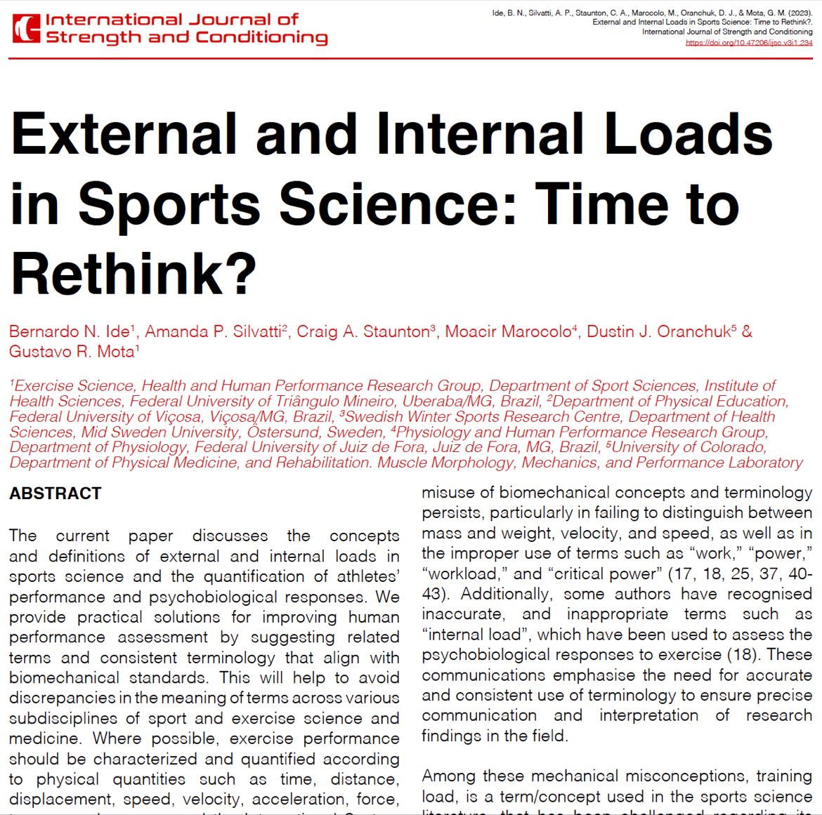 IUSCA on LinkedIn: 🚨Published Today🚨 External and Internal Loads in ... IUSCA on LinkedIn: 🚨Published Today🚨 External and Internal Loads in ...