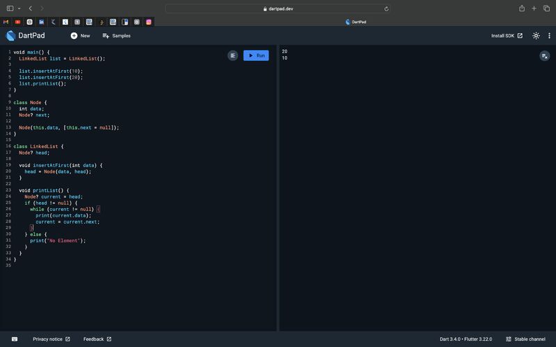 DSA topic: Linked Lists using Dart | SURAJ KUMAR posted on the topic ... DSA topic: Linked Lists using Dart | SURAJ KUMAR posted on the topic ...
