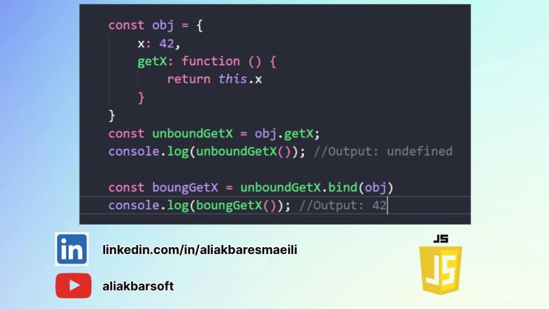 Aliakbar Esmaeili on LinkedIn: What does the .bind() method do? The ... Aliakbar Esmaeili on LinkedIn: What does the .bind() method do? The ...