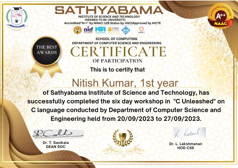 Nitish Kumar on LinkedIn: #cprogramming #codingskills #techeducation Nitish Kumar on LinkedIn: #cprogramming #codingskills #techeducation