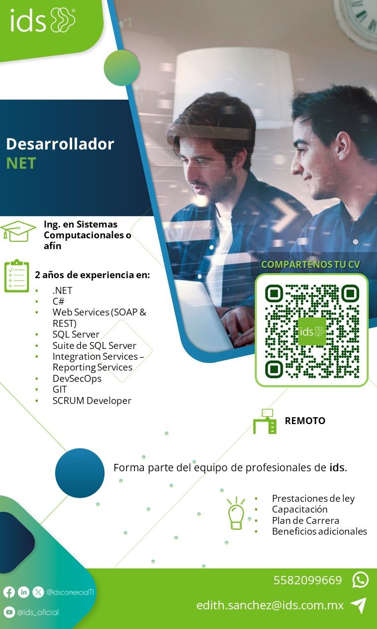 Edith Sanchez en LinkedIn: En ids estamos en búsqueda de 🟢 ... Edith Sanchez en LinkedIn: En ids estamos en búsqueda de 🟢 ...