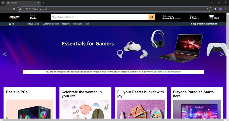 Alisha Batham on LinkedIn: #webdevelopment #html #css #amazonclone # ... Alisha Batham on LinkedIn: #webdevelopment #html #css #amazonclone # ...