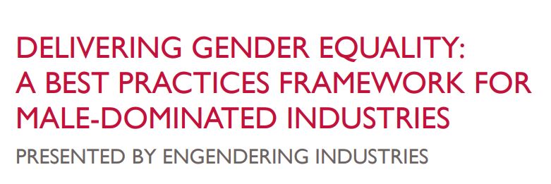 USAID's Gender Equality Framework for Male-Dominated Industries ... USAID's Gender Equality Framework for Male-Dominated Industries ...