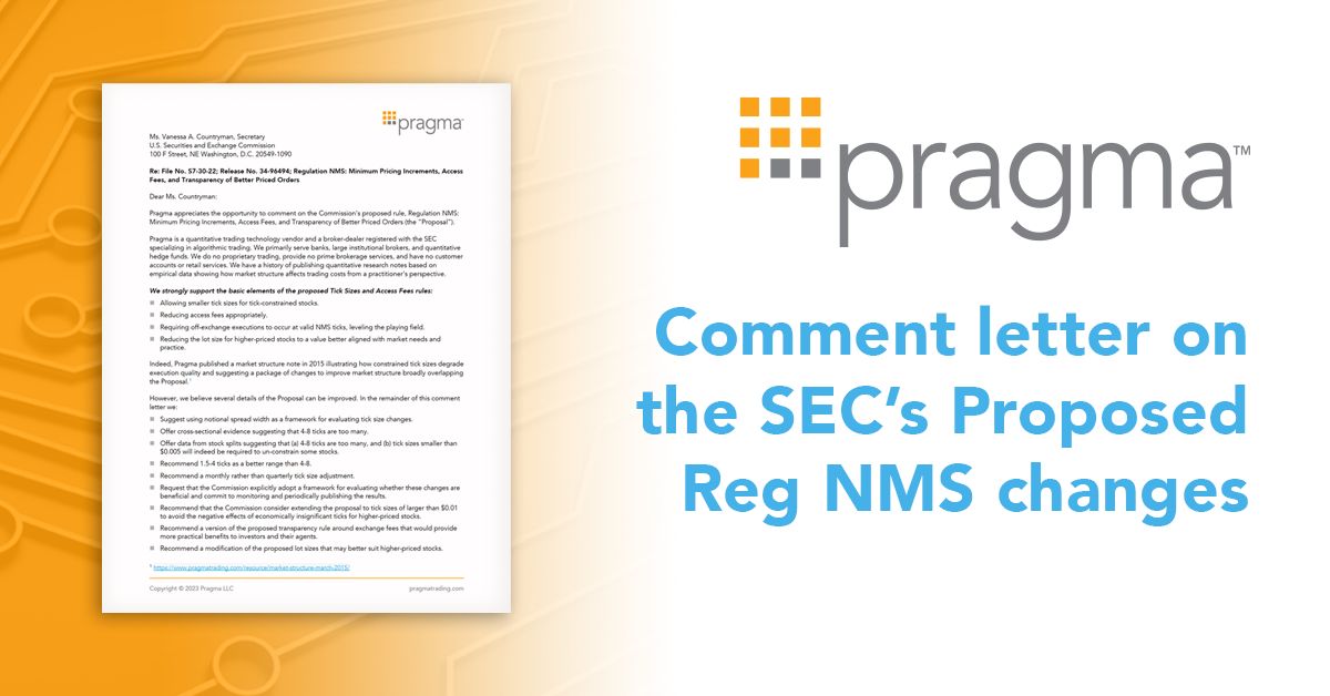 Pragma on LinkedIn: Pragma has submitted a comment letter on the SEC’s ... Pragma on LinkedIn: Pragma has submitted a comment letter on the SEC’s ...