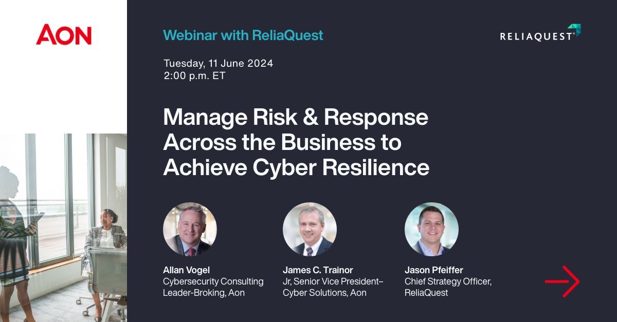 Webinar on Cyber Resilience with ReliaQuest | Kelli Aker posted on the ... Webinar on Cyber Resilience with ReliaQuest | Kelli Aker posted on the ...
