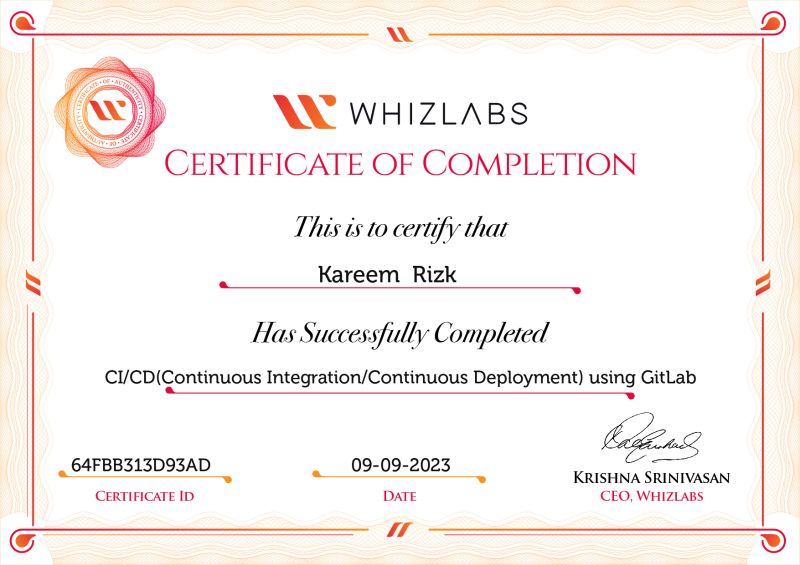 Kareem Rizk on LinkedIn: Just finished the Gitlab CI/CD course. Kareem Rizk on LinkedIn: Just finished the Gitlab CI/CD course.