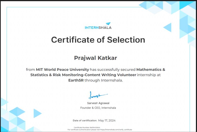 Prajwal katkar on LinkedIn: I'm happy to share my Certificate Of ... Prajwal katkar on LinkedIn: I'm happy to share my Certificate Of ...