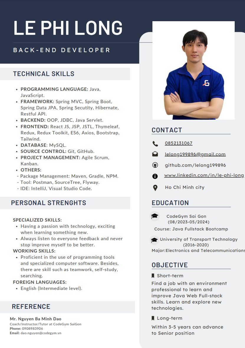 Long Lê Phi on LinkedIn: #java #opentowork Long Lê Phi on LinkedIn: #java #opentowork